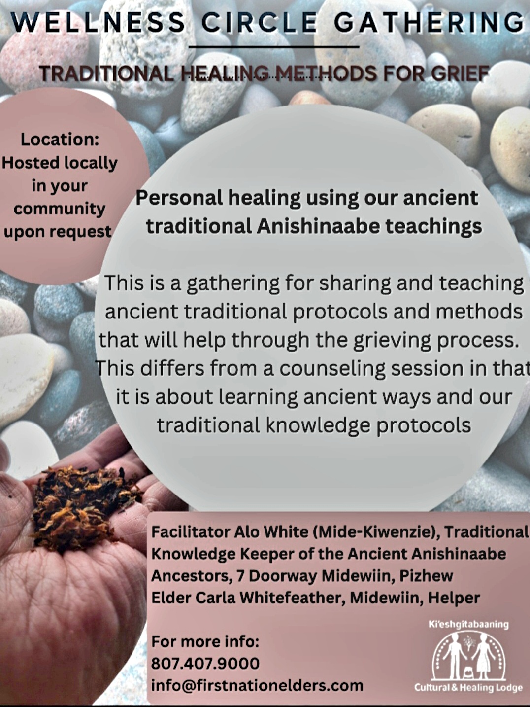 Anishinaabe Grief & Abandonment Workshop | Lake of the Woods, Ontario